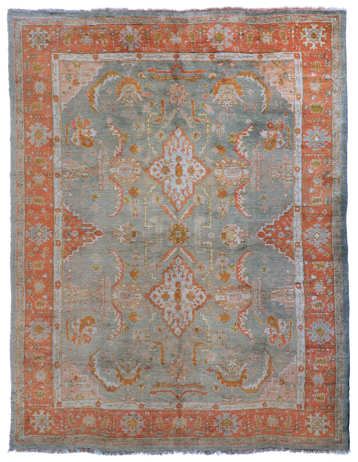 Antique Ushak carpet - Farnham Antique Carpets